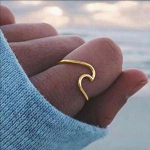 Jewelry | Gold Ocean Wave Ring | Poshmark